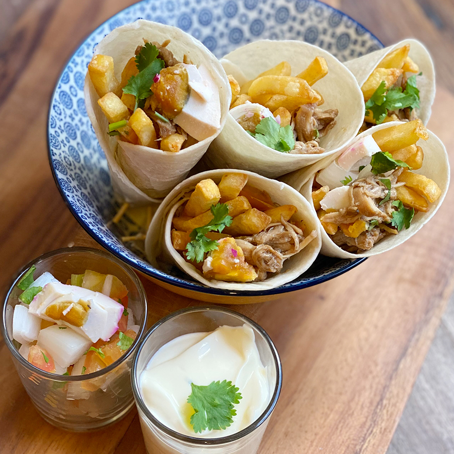 Adobo Burrito with Tater Tots - Potatoes USA - Philippines