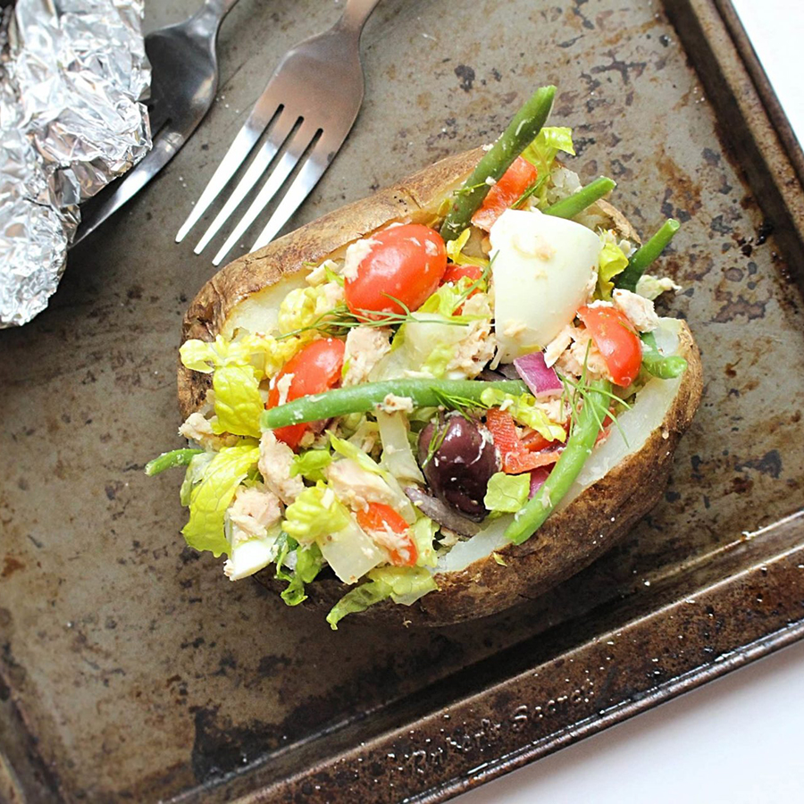 Tuna Nicoise Stuffed Baked Potatoes - Potatoes USA - Philippines