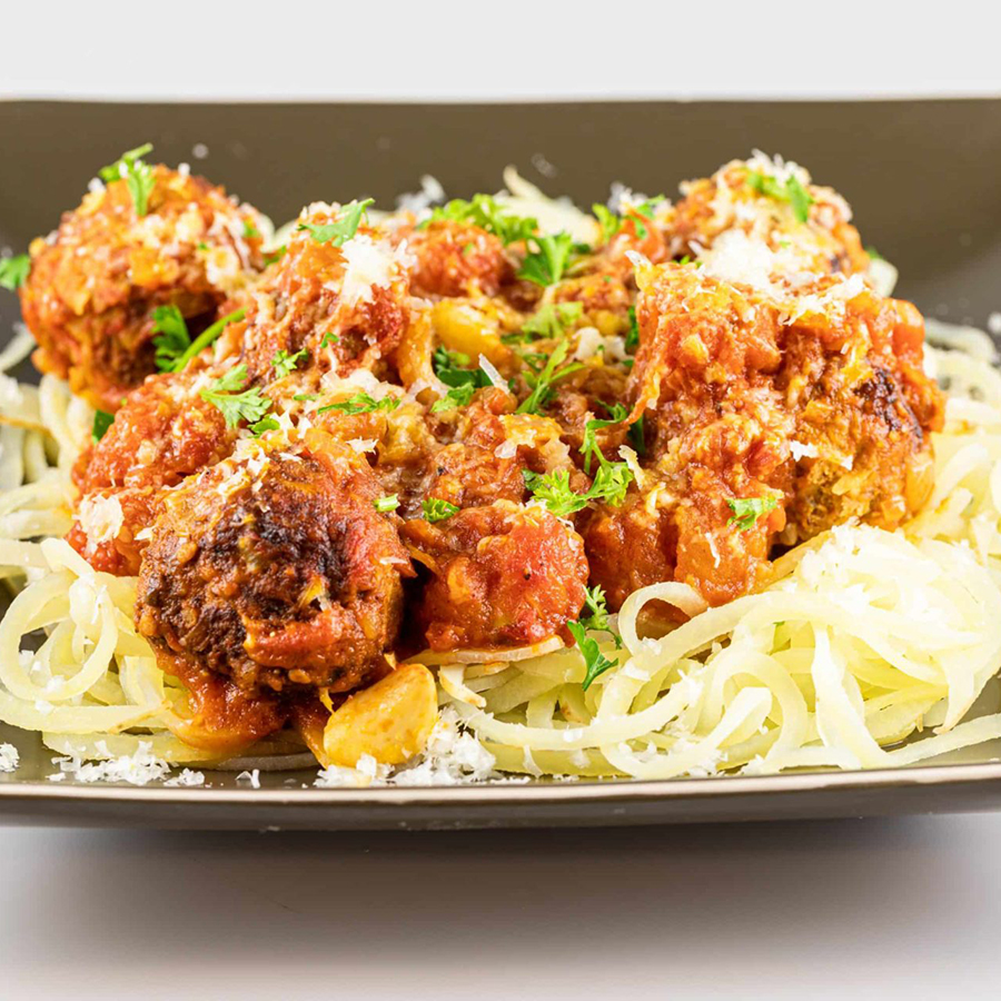 Potato Spaghetti with ‘Steak & Potato’ Meatballs - Potatoes USA ...