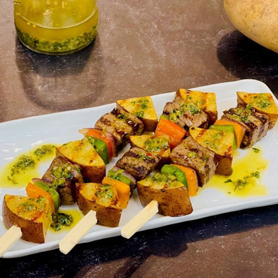 Potato & Steak Kebabs - Potatoes USA - Philippines